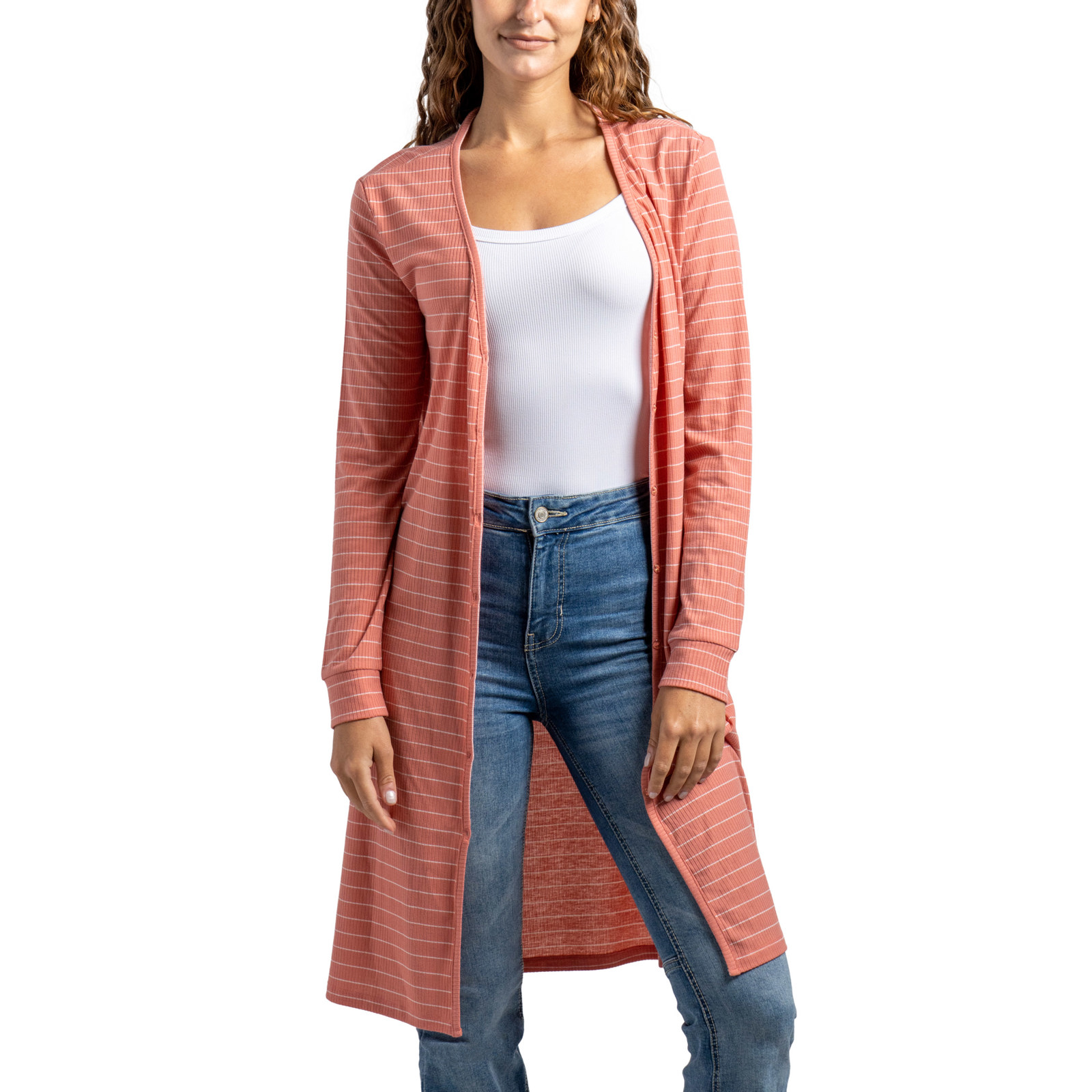 Allthreads Large Coral Coastal Cardigan 2 PC