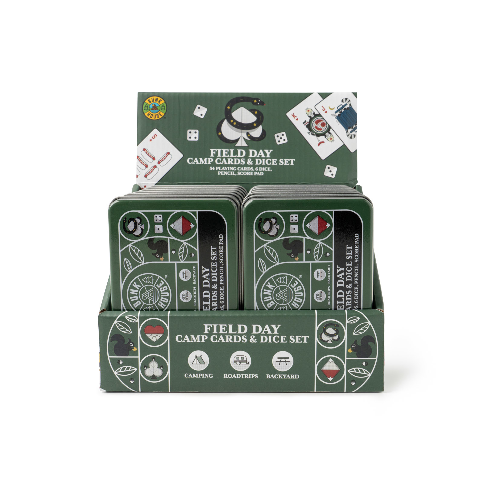 Bunk House Field Day Camp Cards & Dice Set